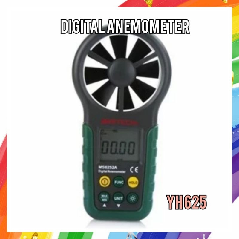 Jual Digital Hand Anemometer YH625 Alat ukur kecepatan Angin | Shopee Indonesia