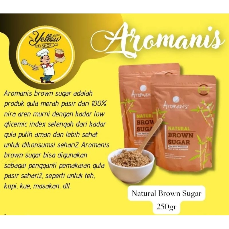 Jual AROMANIS BROWN SUGAR 250GR | BROWN SUGAR BUBUK | Shopee Indonesia