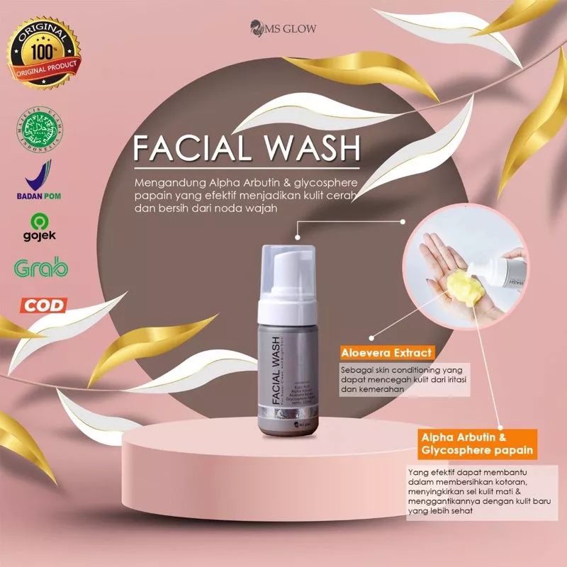 Jual FACIAL WASH MS GLOW - SABUN WAJAH MS GLOW - ORIGINAL 100% ...