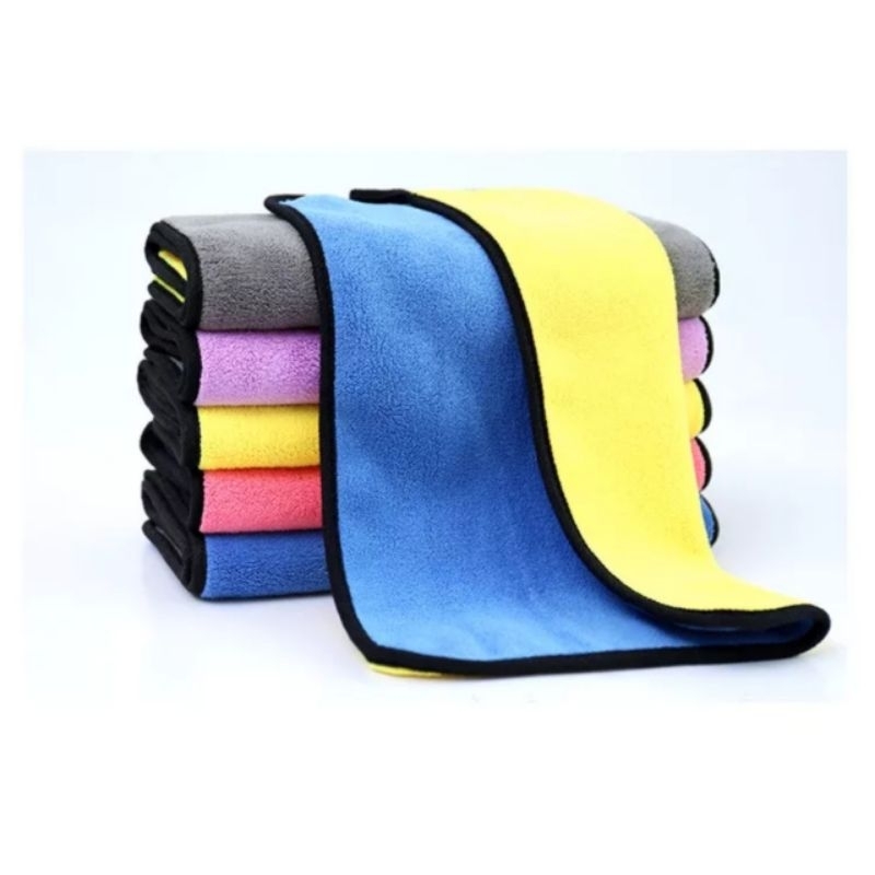 Jual Kain Lap Lembut Mobil Cuci Motor Lap Microfiber Tebal 30 x 40 cm ...