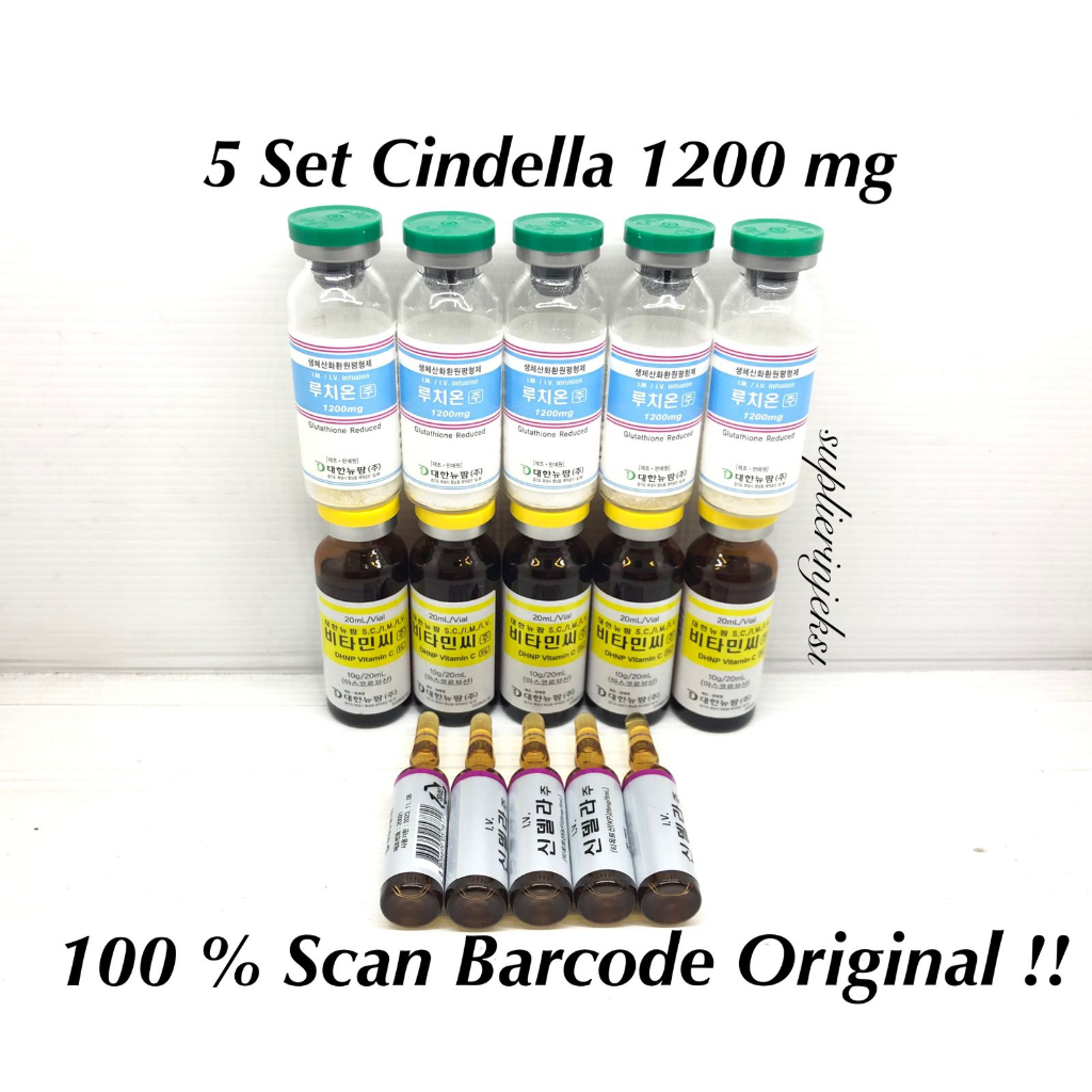 Jual 5 SET C1200MG cindella original korea (bisa scan barcode ...