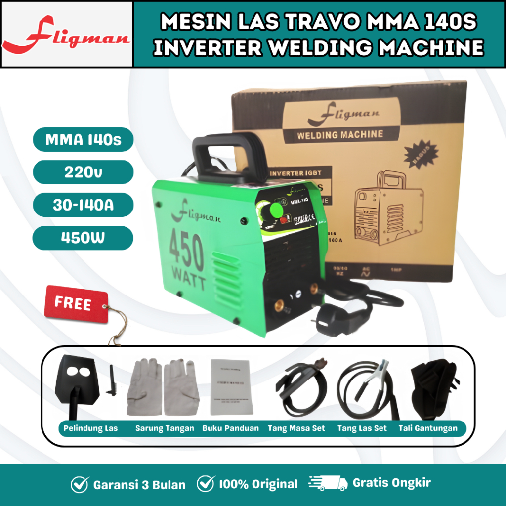 Jual Mesin Las Trafo Listrik MMA 140s Mini | Fligman Inverter Welding Machine | Original ...
