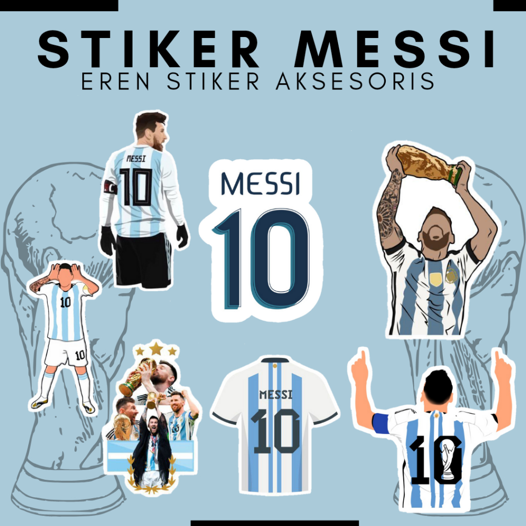 Jual STIKER PEMAAIN BOLA VERSI MESSI 10 / STIKER HELEM KACA CASING ...