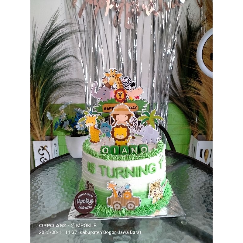 Jual topper cake tema zoo | Shopee Indonesia