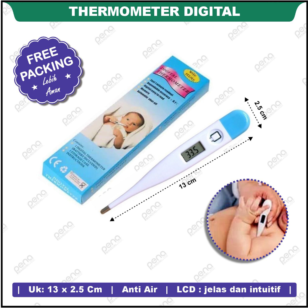 Jual Thermometer | Termometer Digital Termo Meter Suhu Badan Ketiak ...