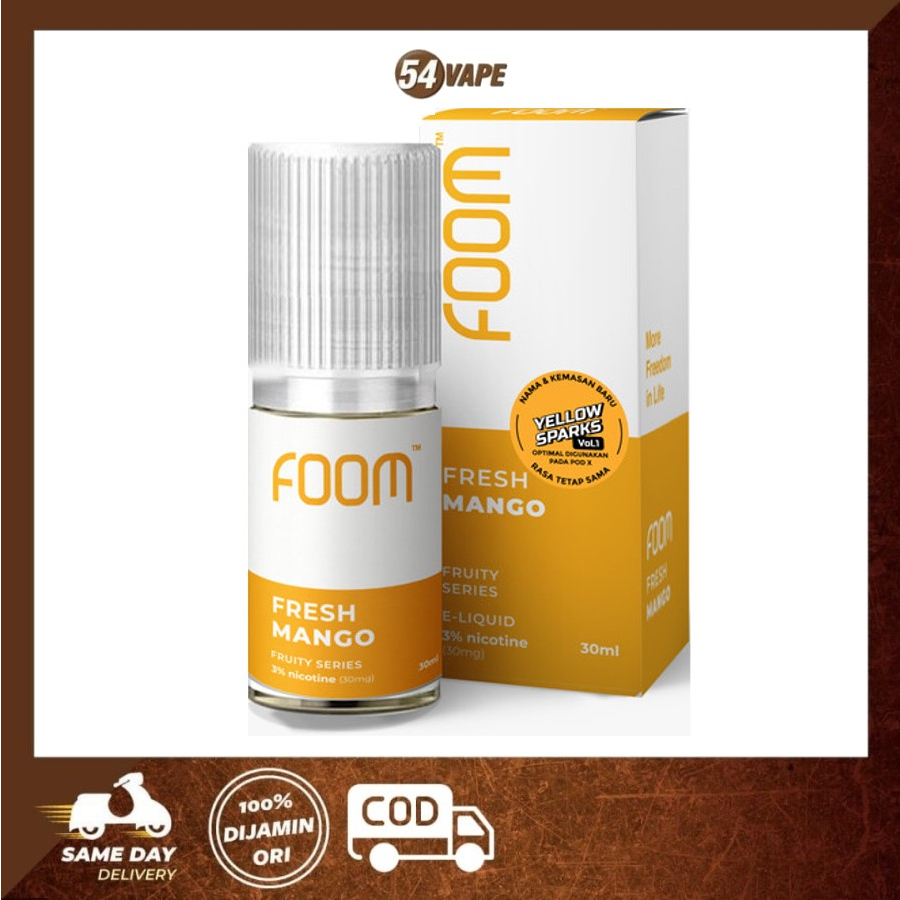 Jual Liquid FOOM Saltnic Fresh Mango 30ml 30mg | Shopee Indonesia