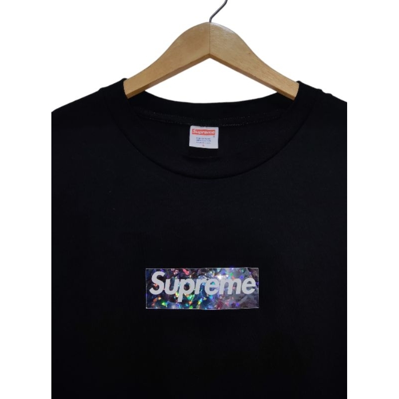 Jual Supreme black silver hologram logo box | Shopee Indonesia