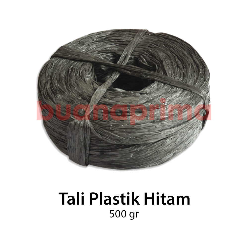 Jual Tali Plastik Rafia Hitam 500 gram Matahari | Shopee Indonesia
