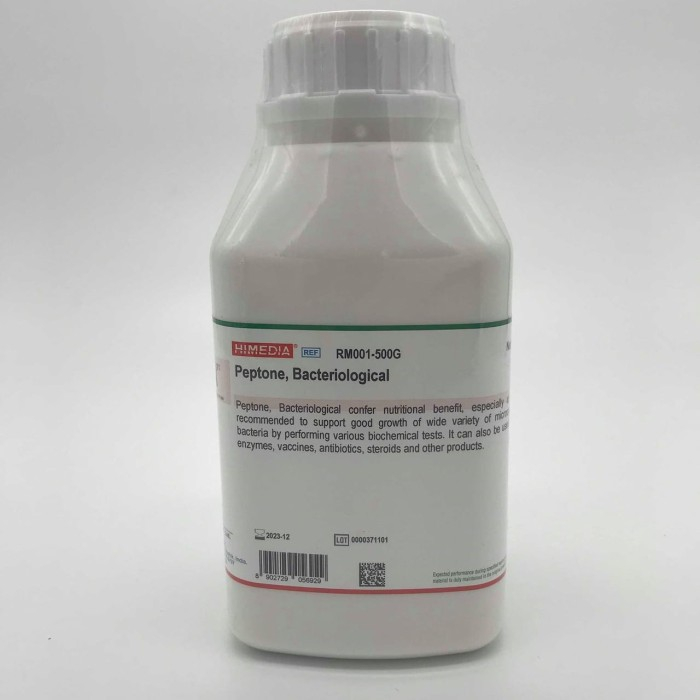 Jual Peptone Bacteriological RM001-500G, Himedia | Shopee Indonesia