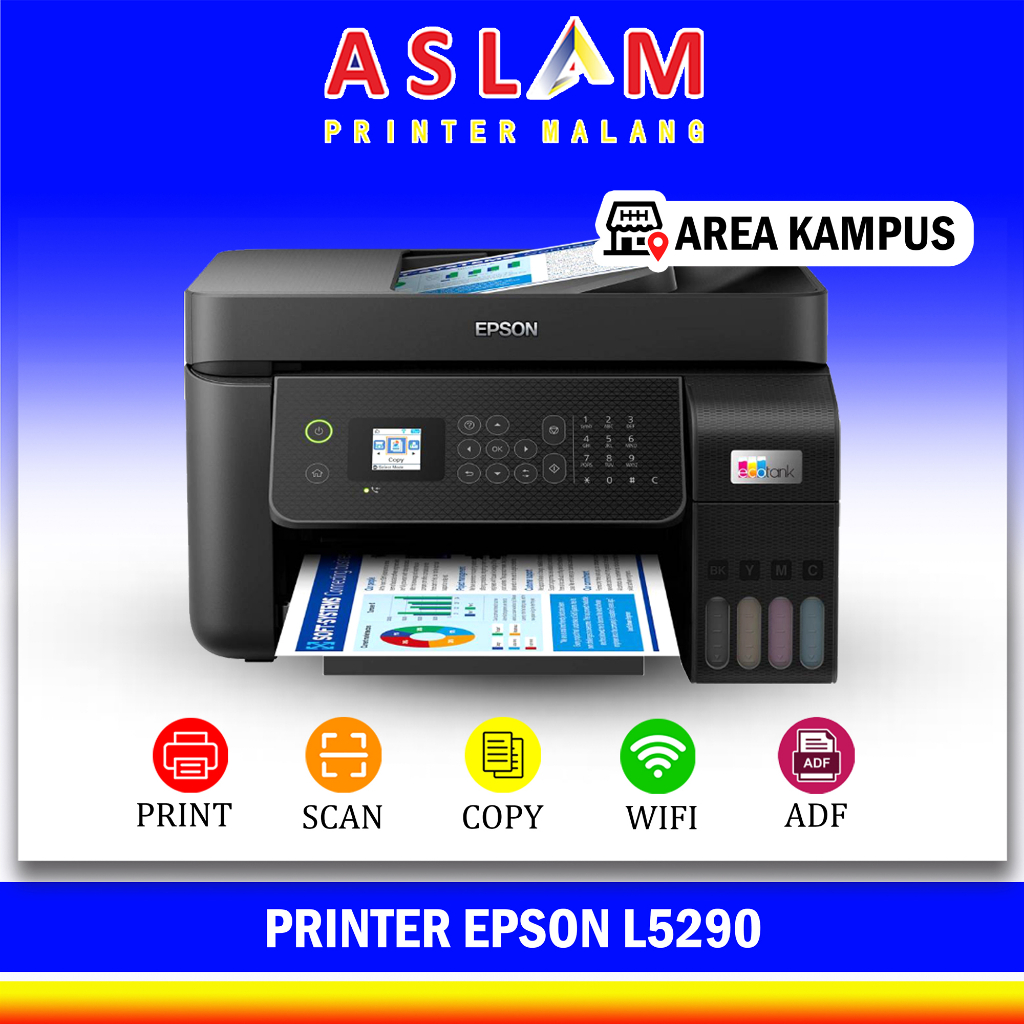 Jual Printer Epson EcoTank L5290 L 5290 L5590 L 5590 WiFi Print Scan ...