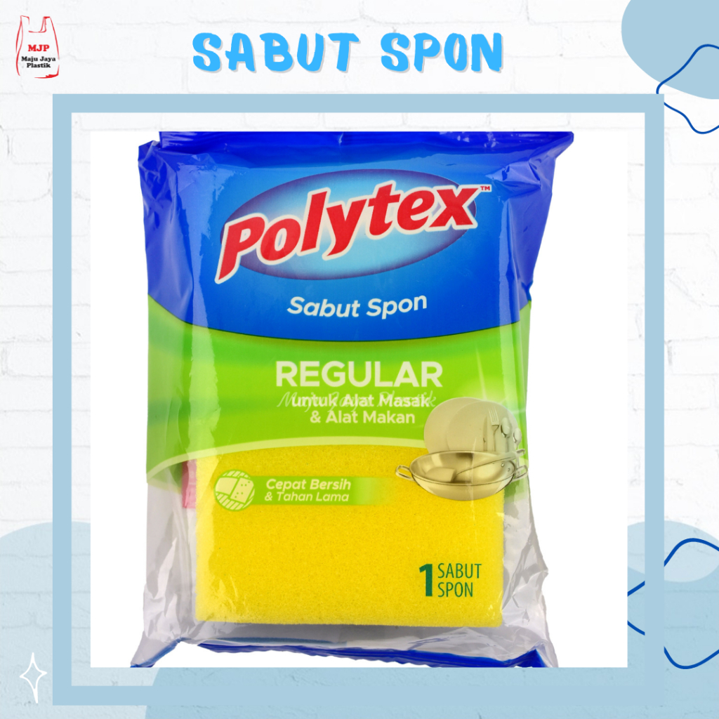 Jual Polytex Sabut Spon & Stainless/ sabut stainless polytex/ spon cuci ...