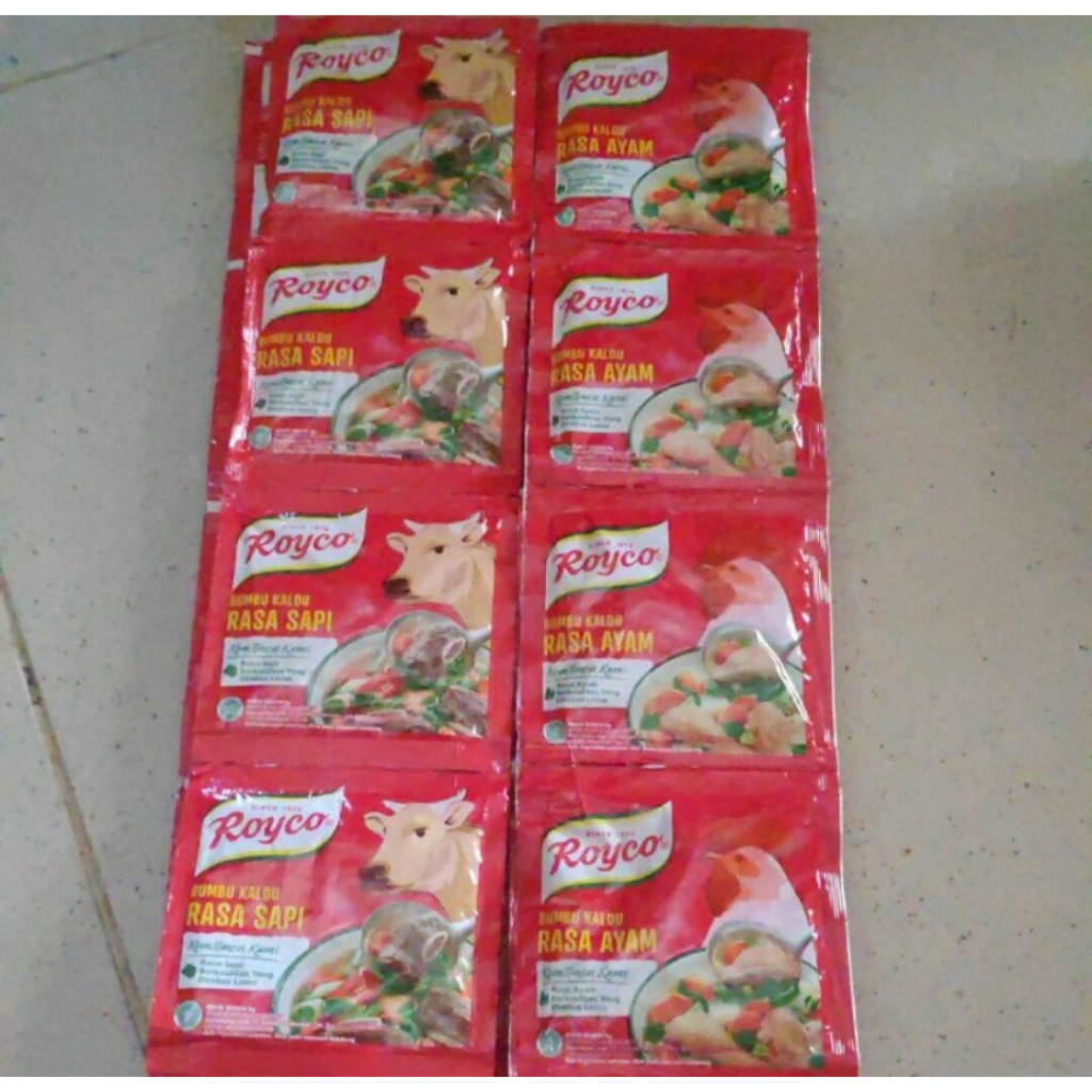 Jual Royco Rasa Sapi dan Ayam isi 12 sachet -Royco Kaldu Sapi / Ayam ...