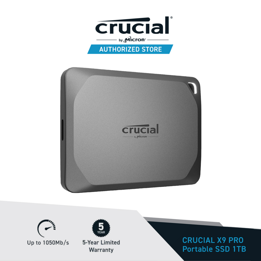 Jual Crucial SSD External X9 Pro 1TB 2TB 4TB Portable SSD | Shopee ...