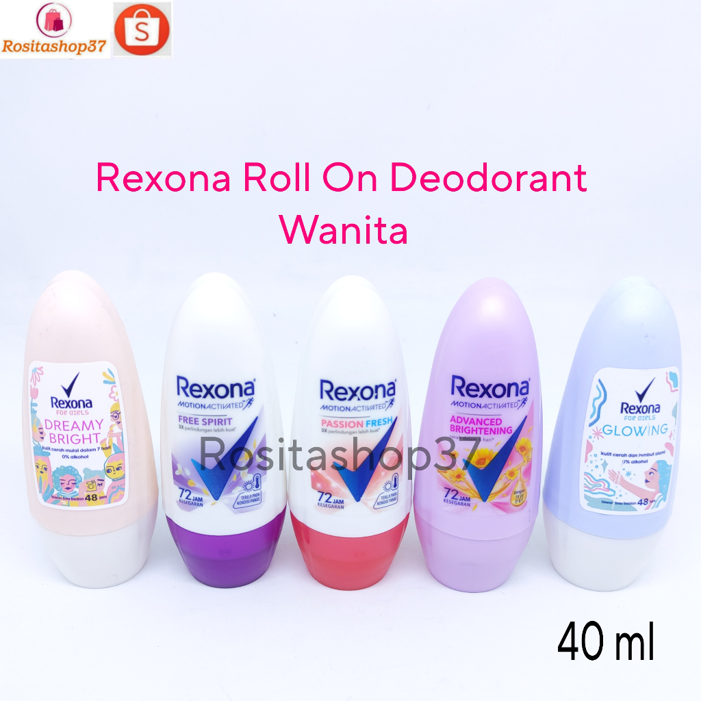 Jual Rexona Roll On Deodorant Wanita Formula Pencerah Dan Wangi ...
