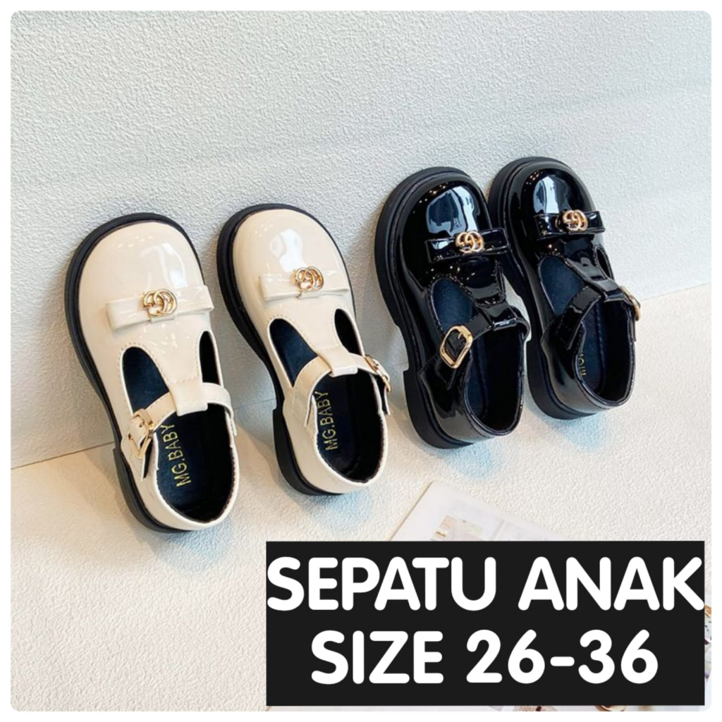 Jual (LOLI-JKT) SP- G2G SEPATU ANAK VELCRO GLOSSY PITA GEMAS SIZE 26-36 | Shopee Indonesia