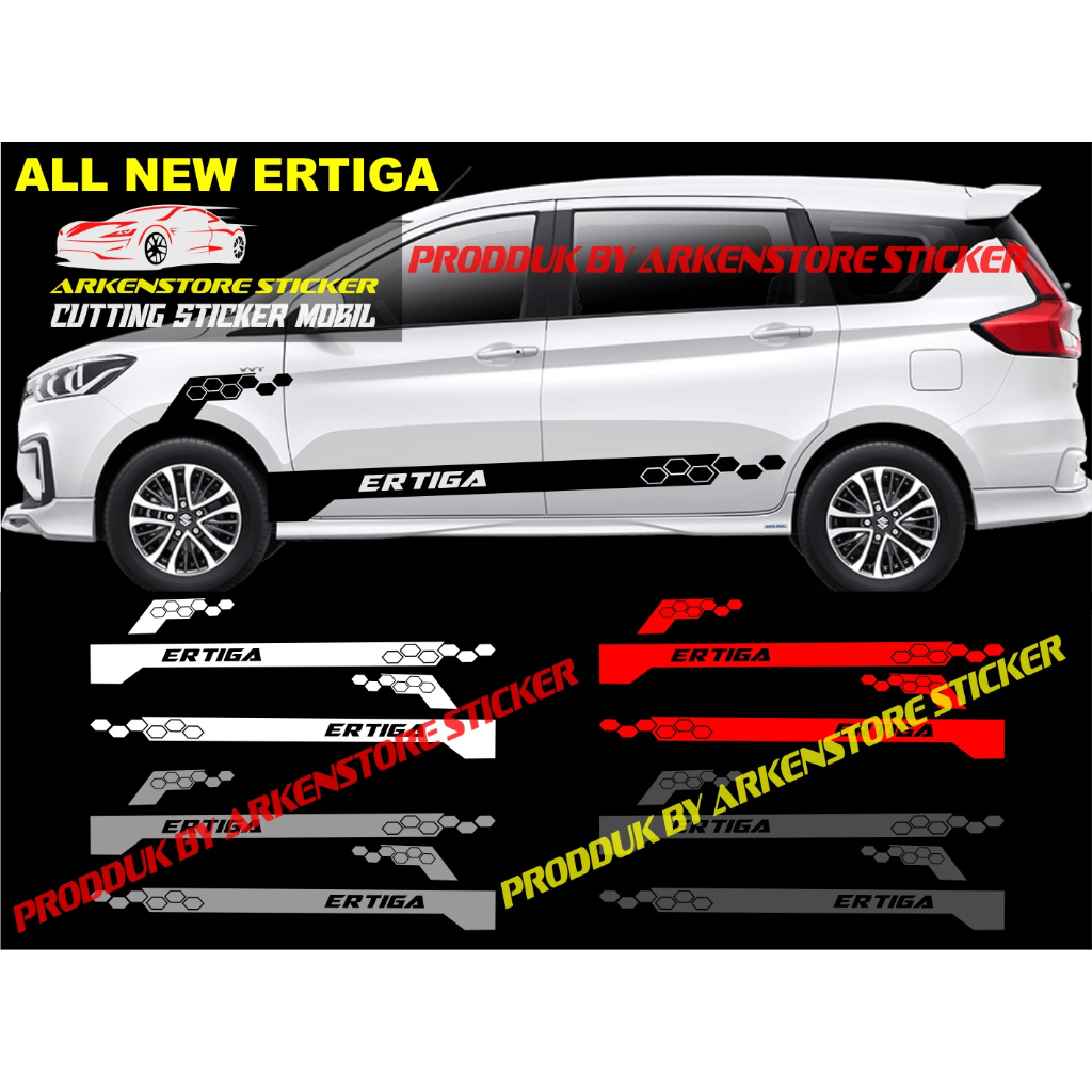 Jual cutting sticker list body samping mobil all new ertiga sticker ...