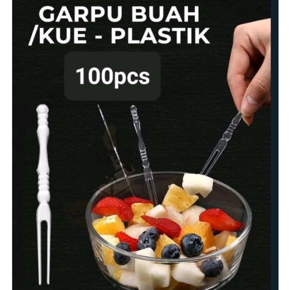 Jual Garpu kue buah bening isi 100pcs | Shopee Indonesia