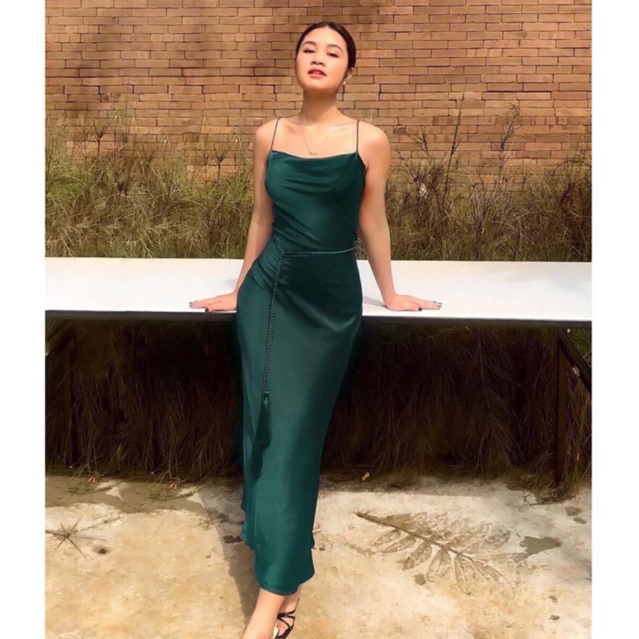 Jual beachwear studio - Tassel Silky Draper Dress / gown (BD3) | Shopee ...