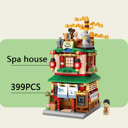 Jual DIY Puzzle Block Ramen Onsen Kimono Matcha - Mini Figure Cute Lucu ...