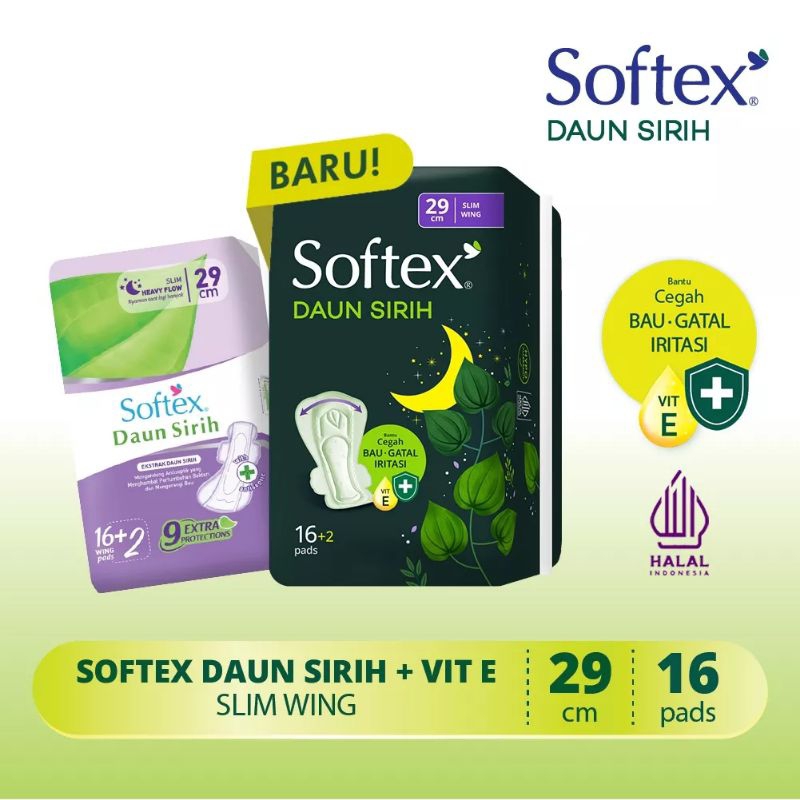Jual SOFTEX DAUN SIRIH| PANTY LINERS DAUN SIRIH | Shopee Indonesia