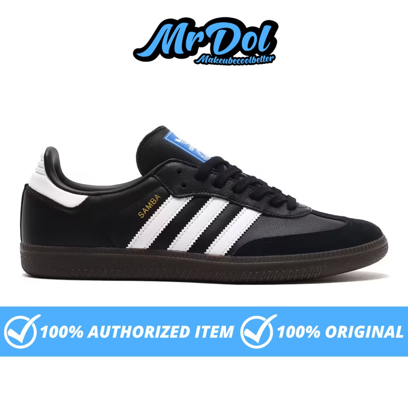 Jual Adidas Samba OG Black Gum Cloud White - 100% Original Resmi ...
