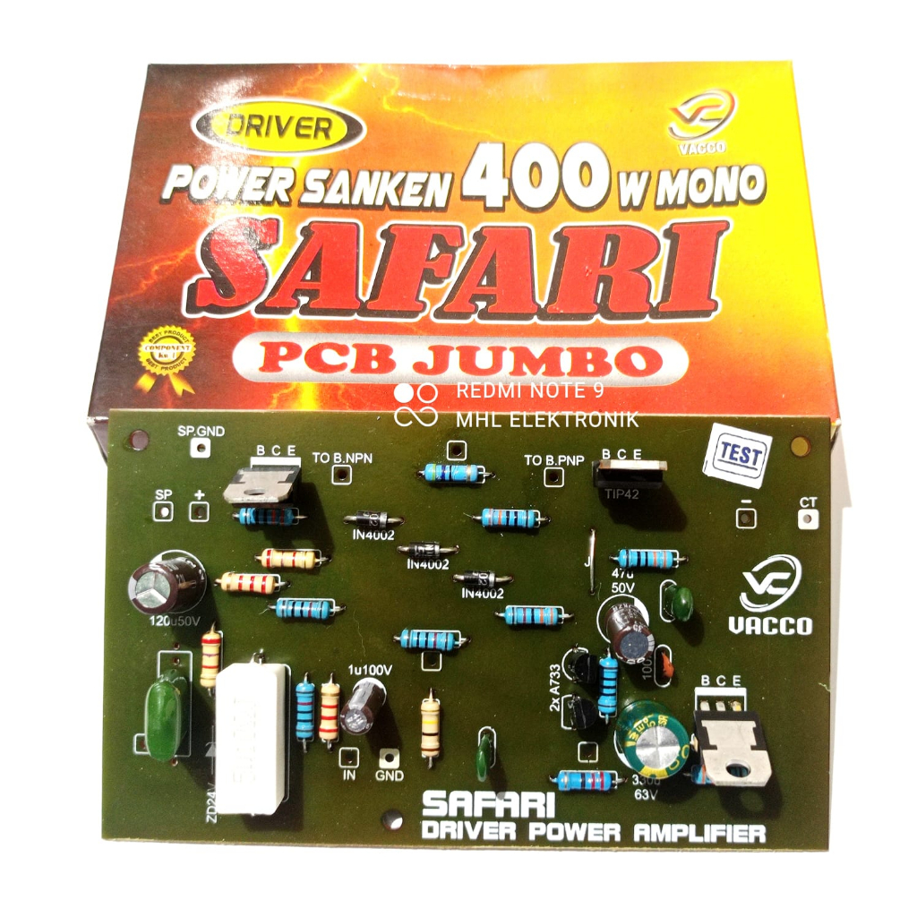 Jual KIT Driver Sanken 400W Mono SAFARI PCB Jumbo Safari Lama Vacco | Shopee Indonesia