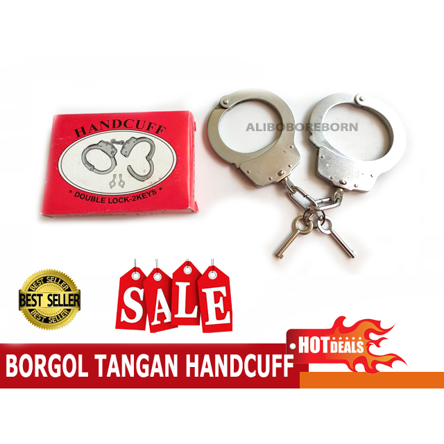 Jual Borgol Tangan Borgol Besi Handcuff Borgol Polisi | Shopee Indonesia