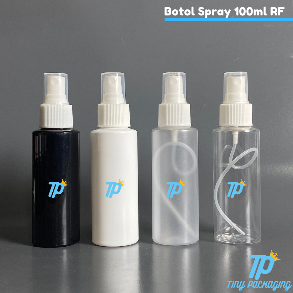 Jual Botol Spray 100 ml | Botol Plastik PET 100 ml Spray | Botol 100 ml Spray RF | Shopee Indonesia