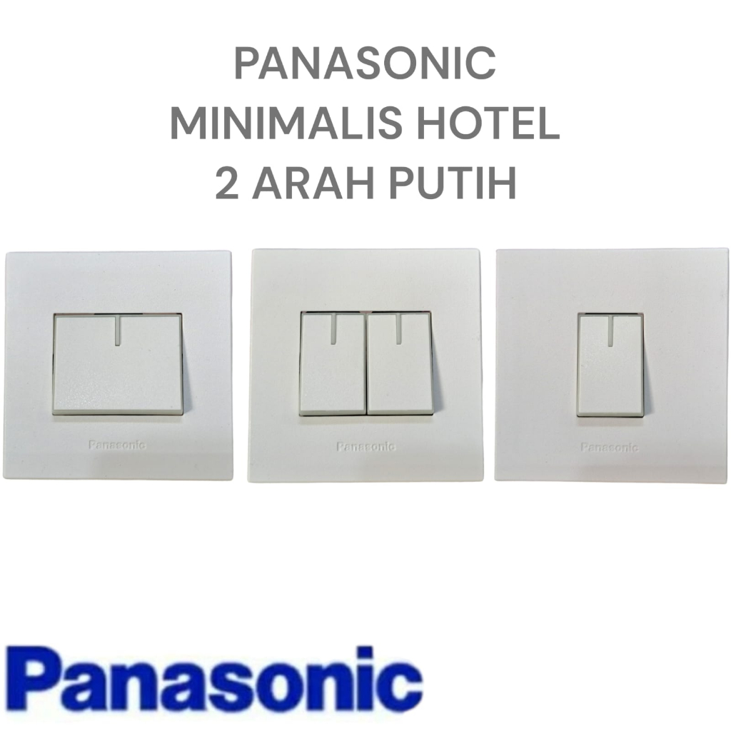 Jual PANASONIC SAKLAR TUNGGAL / SERI HOTEL 2 ARAH WESJ PUTIH MINIMALIS ...