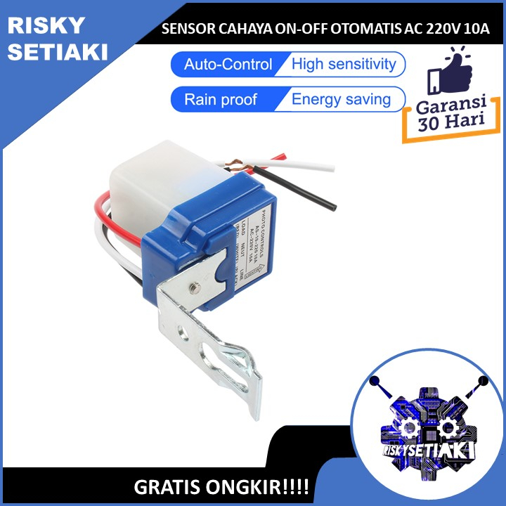 Jual SENSOR CAHAYA ON-OFF OTOMATIS AC 220V 10A LAMPU JALAN | Shopee ...