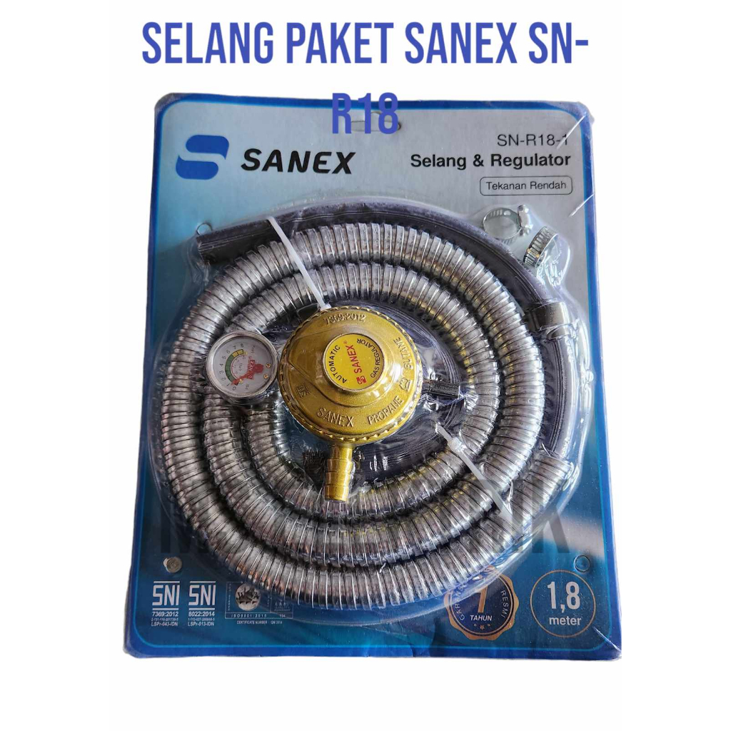 Jual SANEX SELANG GAS REGULATOR / SELANG PAKET GAS | Shopee Indonesia