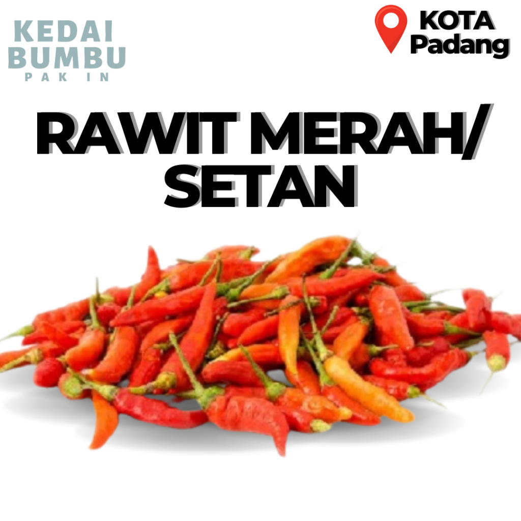 Jual Cabe Rawit Merah Setan | Lado Setan I CAbe Pedas 50gr 100gr 250gr ...