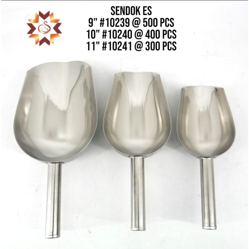 Jual Sendok Sekop Es Batu/ Sendok Es Batu Stainless Steel 9 Inchi ...