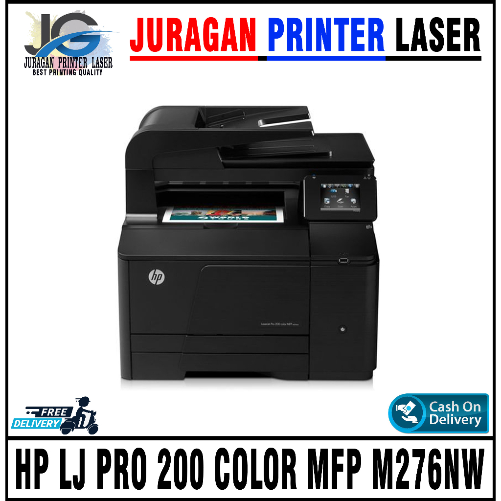 Jual Printer HP LaserJet Pro 200 color MFP M276nw - a4 fotocopy warna ...