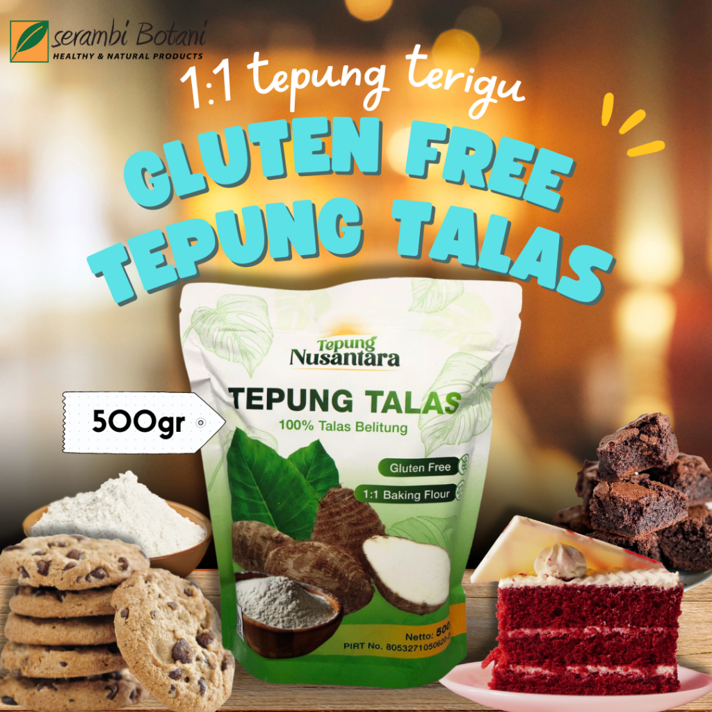 Jual Tepung Gluten Free Tepung Talas Bahan Baking | Shopee Indonesia