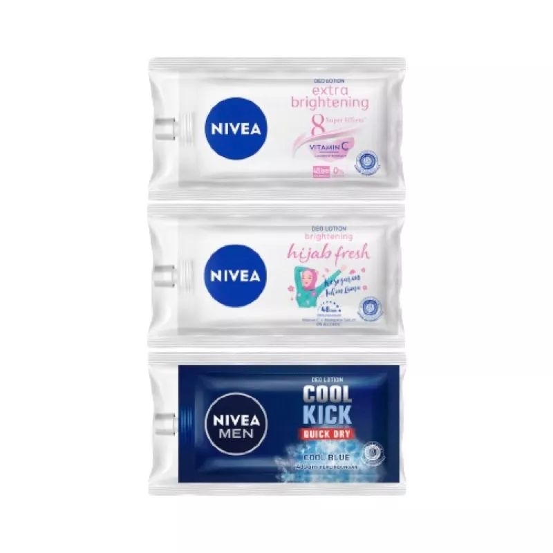 Jual RENCENG NIVEA Deo Lotion Deodorant Sachet - Men Ice Cool | Hijab ...