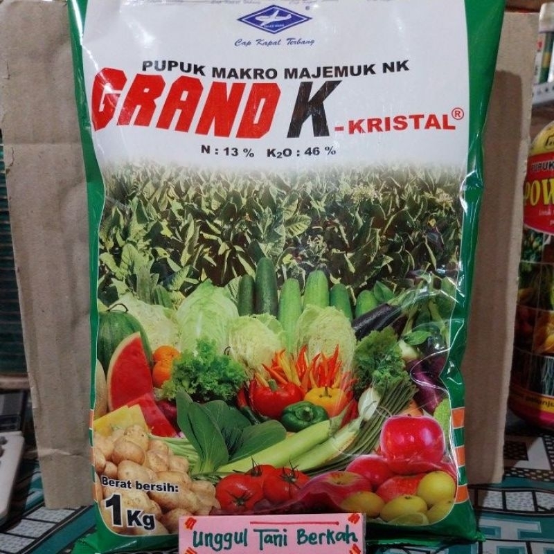 Jual pupuk grand k 1kg asli kemasan pabrik CAP KAPAL TERBANG | Shopee Indonesia