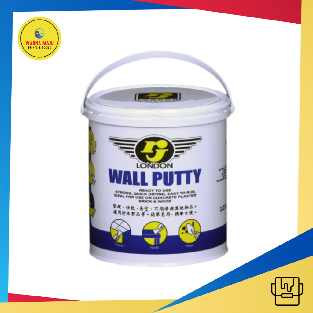 Jual Wall Putty/Dempul/Plamir RJ London 5 Kg | Shopee Indonesia