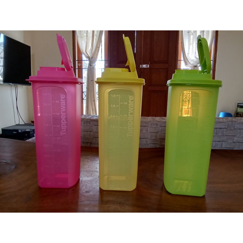 Jual Botol slime line 2Liter Tupperware dengan corong besar | Shopee ...