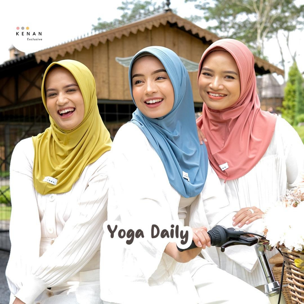 Jual KENAN HIJAB - BERGO DAILY YOGA//HIJAB INSTAN SIZE S JERSEY kenan | Shopee Indonesia