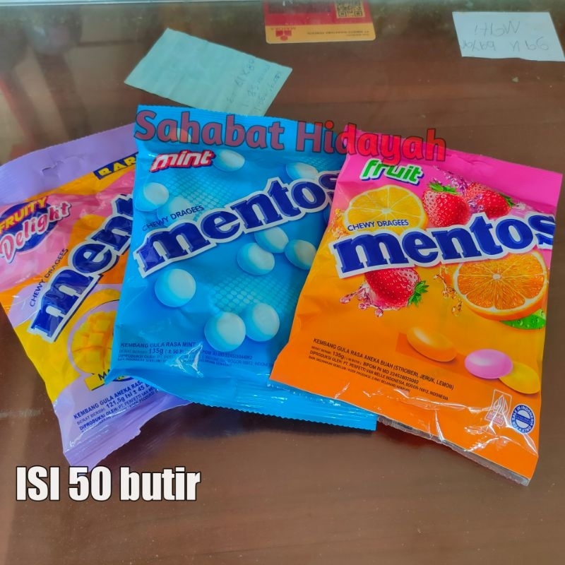 Jual Permen mentos pack 135g / 50 butir | Shopee Indonesia