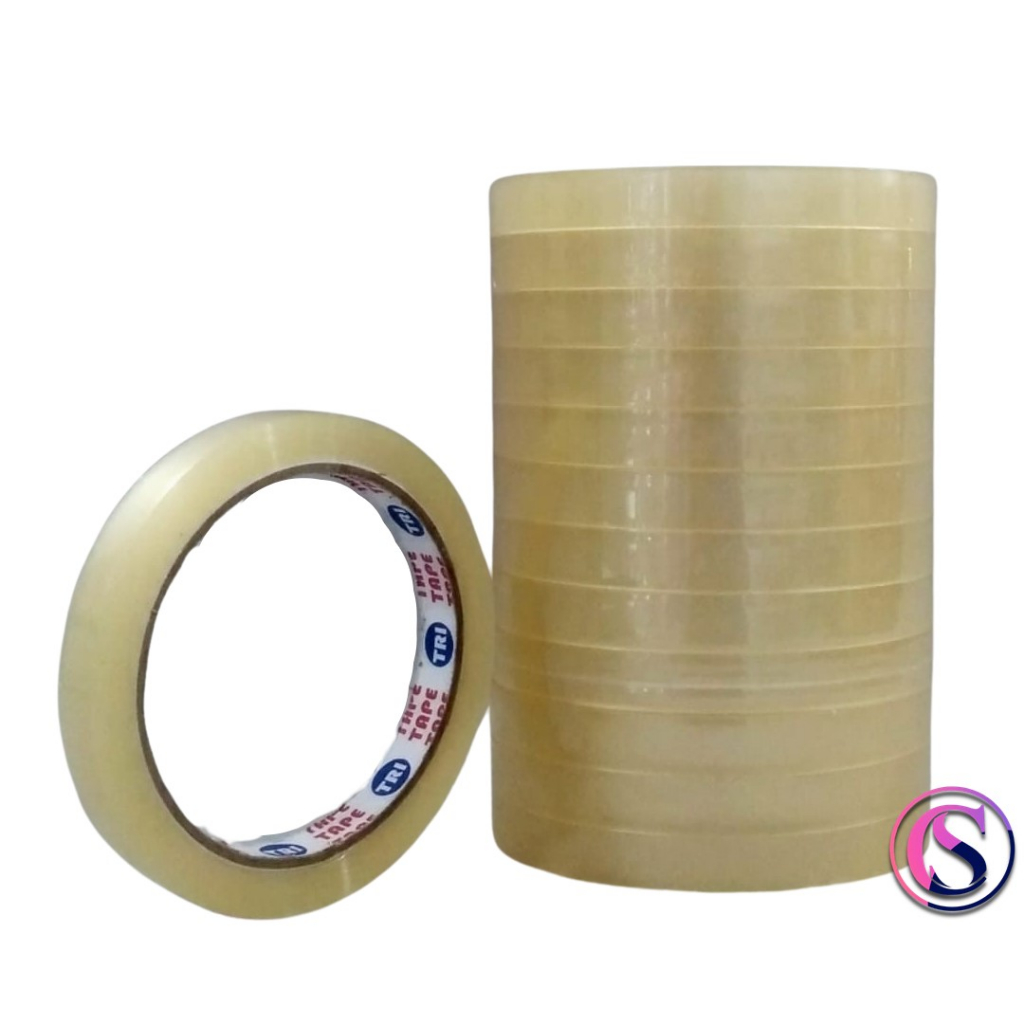 Jual Isolasi kecil / lakban bening / selotip / isolasi ukuran 1/2 inch ...