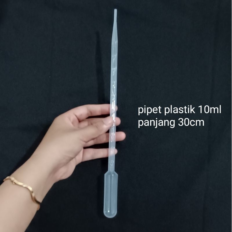 Jual Pipet Tetes Pakan Ikan 10ml Panjang 30cm Pipet Lab | Shopee Indonesia