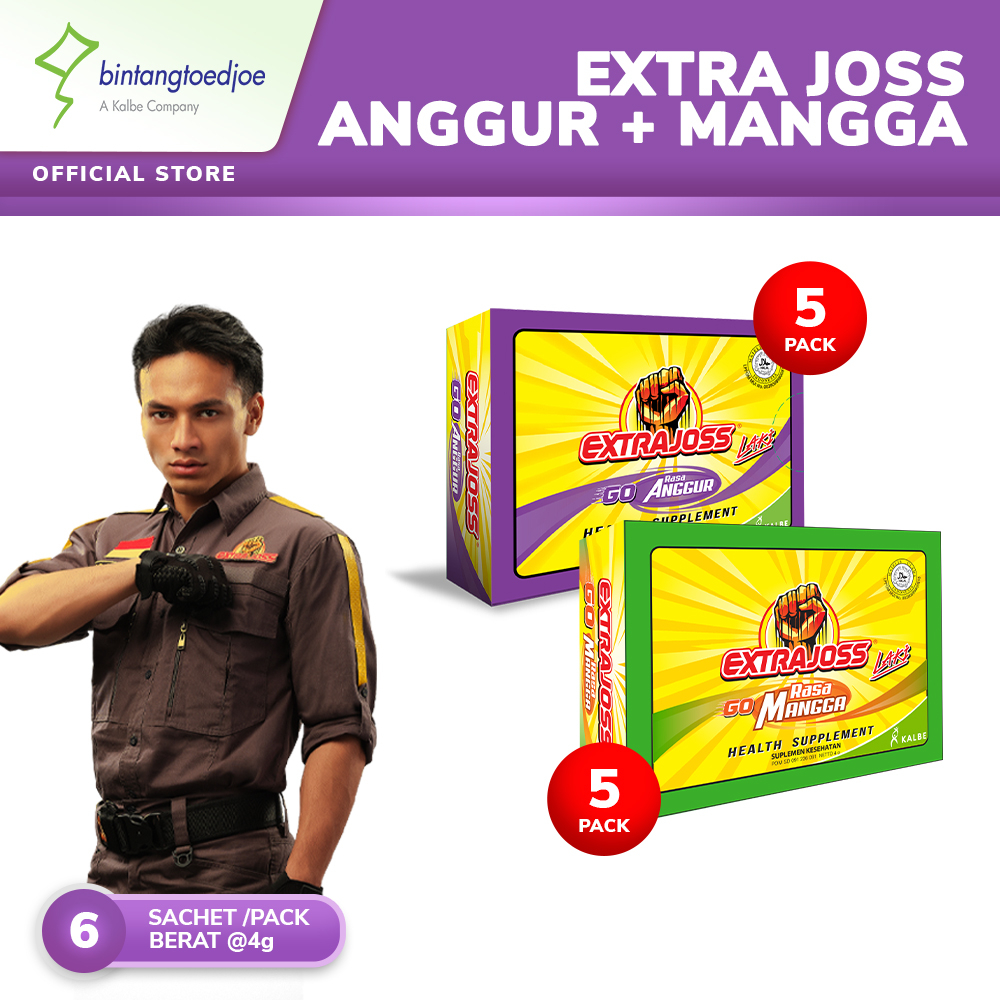 Jual Extra Joss Anggur 5 Pack + Extra Joss Mangga 5 Pack | Shopee Indonesia