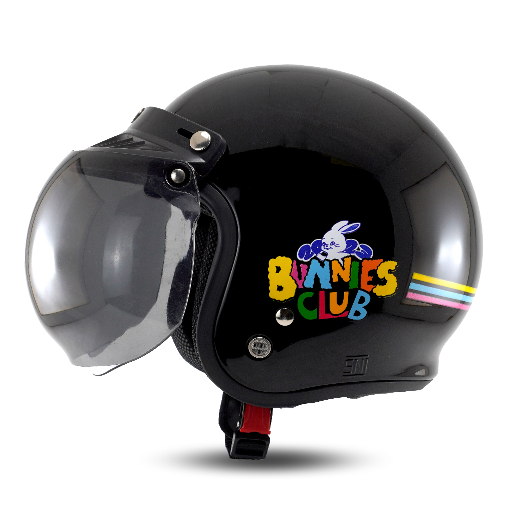 Jual Helm Bogo Retro Dewasa SNI New jeans Bts Terbaru | Shopee Indonesia