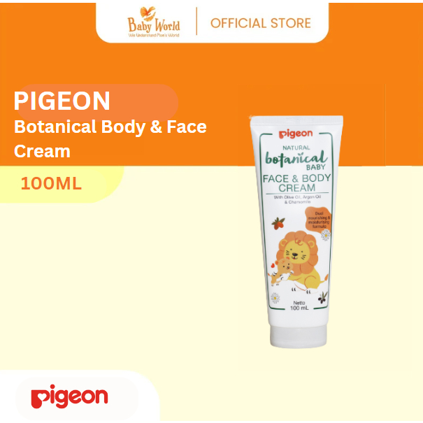Jual PIGEON Botanical Body & Face Cream 100ML | Krim Bayi | Shopee ...