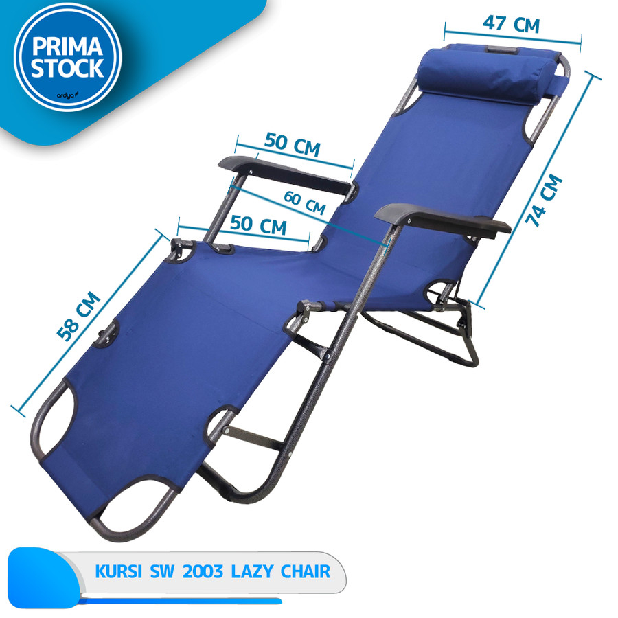 Jual KURSI MALAS SANTAI LIPAT LAZY CHAIR FOLDING BED TIDUR RANJANG ...