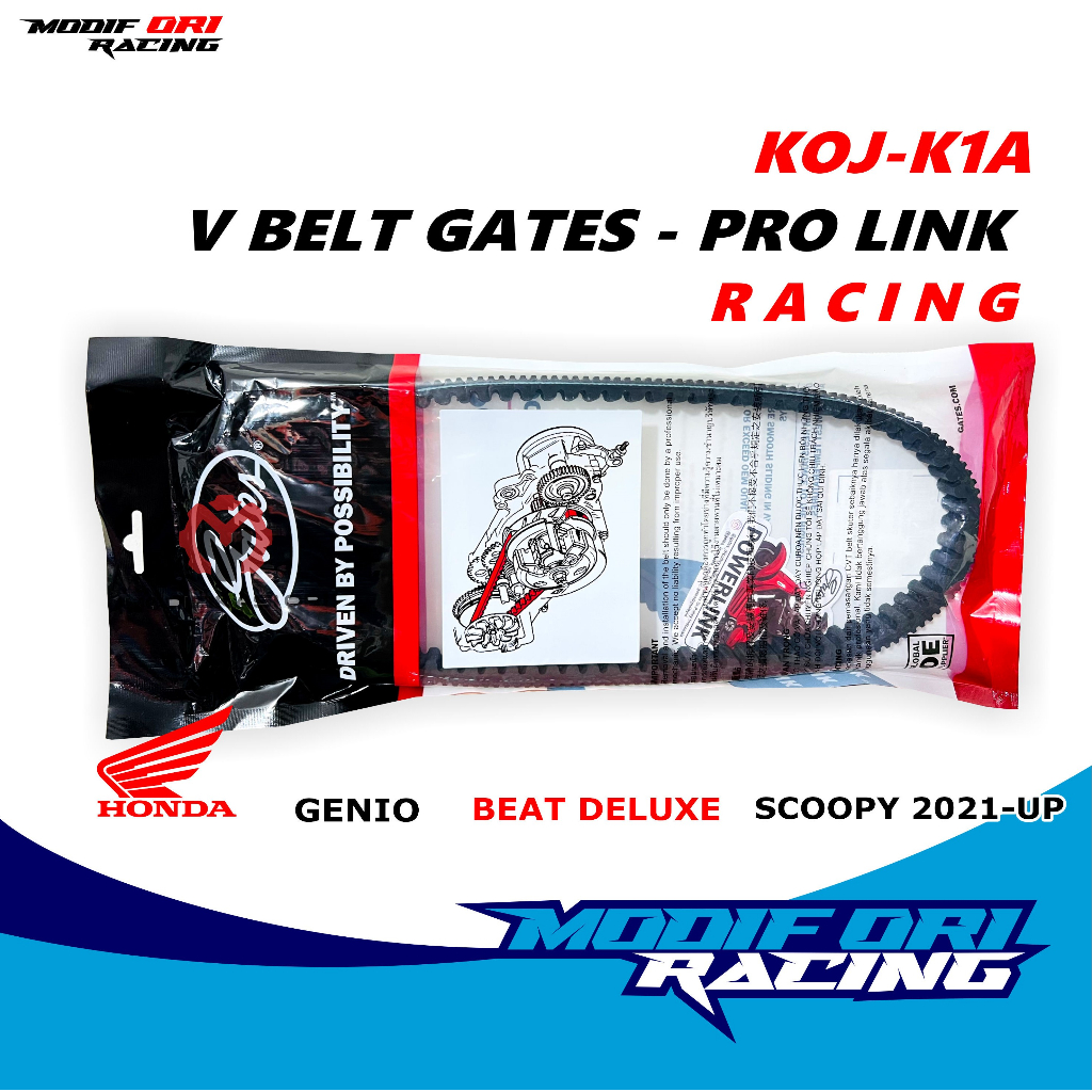Jual BEAT DELUXE - GENIO - BEAT STREET VBELT RACING VanBelt Gates ...