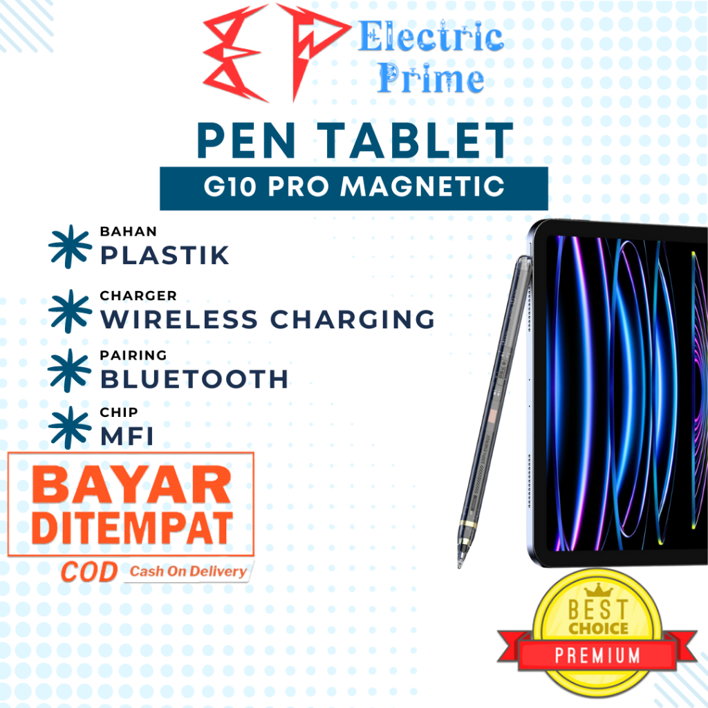 Jual Stylus Active Pencil Gen 10 Pro Transparent Magnetic Wireless ...