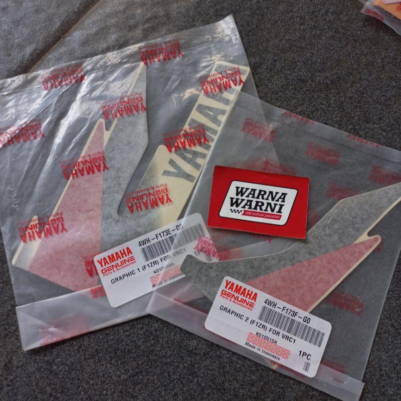 Jual Striping strip lis grapik sayap dalam F1ZR FIZR sporty merah putih ...